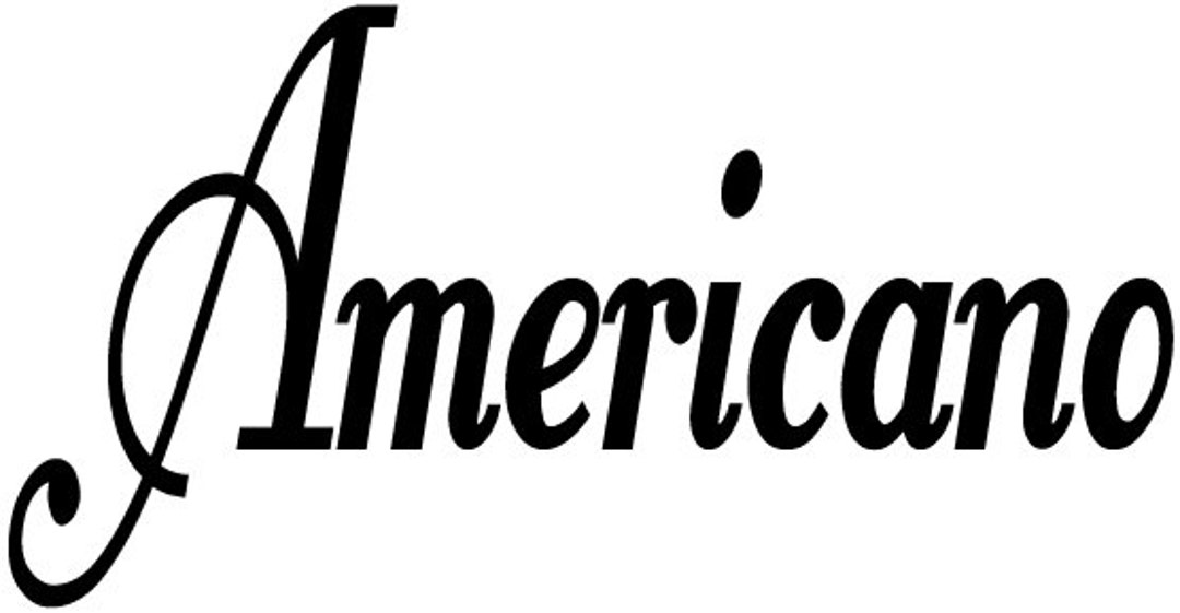 Americano Coffee Words Vinyl Wall Decal Sticker Many Colors to Choose ...