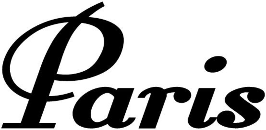 Paris French Words Vinyl Wall Decal Sticker Many Colors to Choose From ...