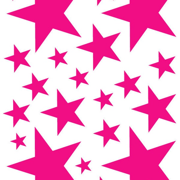 Hot Pink Stars - Etsy