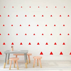 Red Triangle Wall Decals & Wall Stickers - Etsy