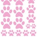 44 Soft Pink Paw Prints Vinyl Wall Decals Stickers Bedroom Teen Kids ...