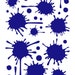 Paint Splatter Wall Decal in Royal Blue - Etsy