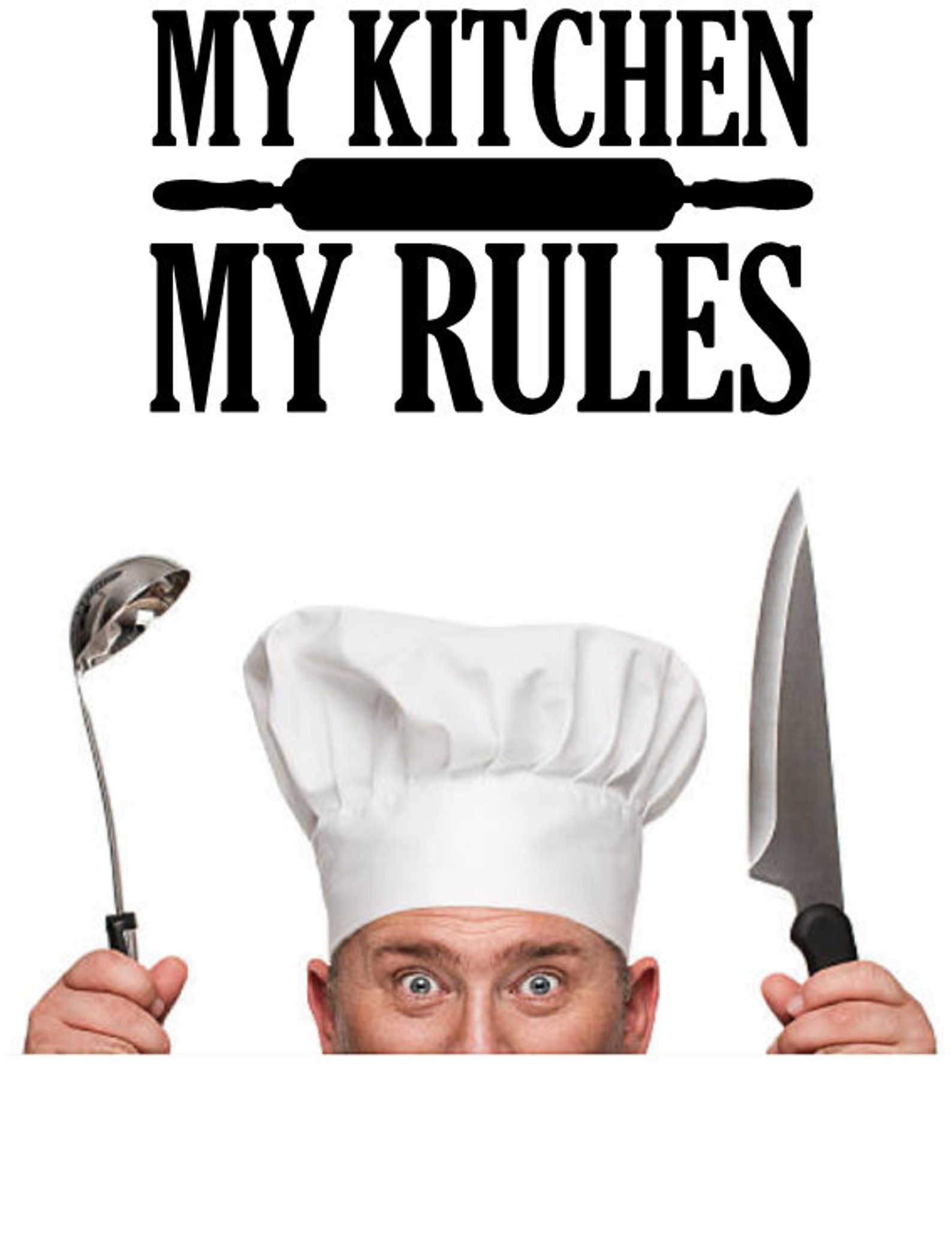 My Kitchen My Rules Funny Wall Decal Custom Wall Decor Many - Etsy