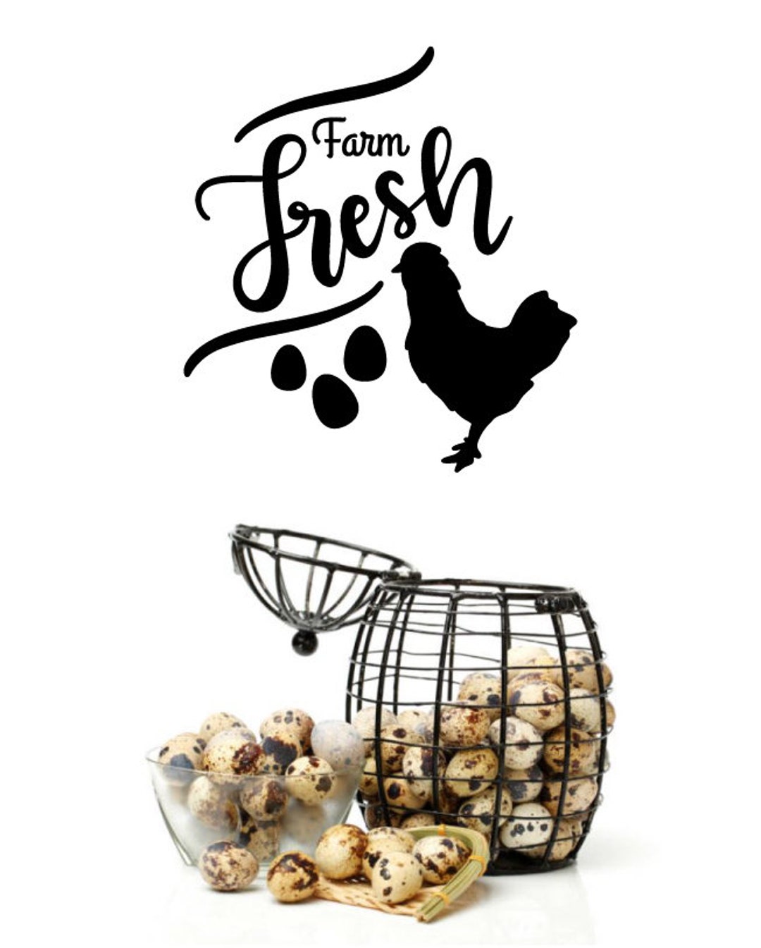 Farm Fresh Country Kitchen Farmhouse Removable Wall Decal Sticker ...