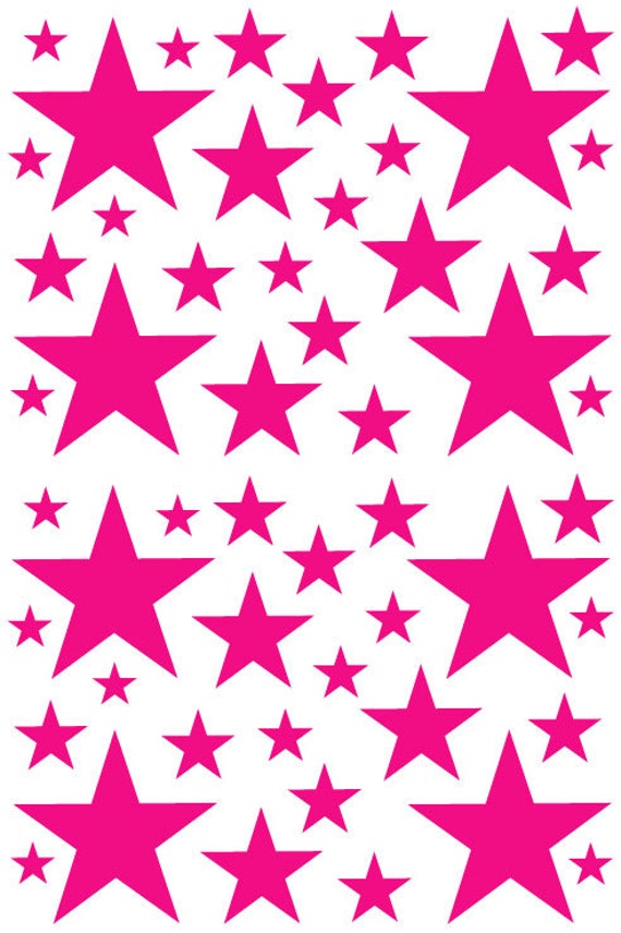 Hot Pink Star Backgrounds