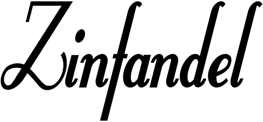 Zinfandel Wine Words Vinyl Wall Decal Sticker Many Colors to Choose ...