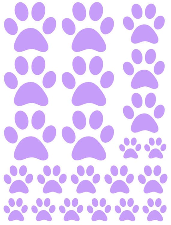 Purple Paw Print