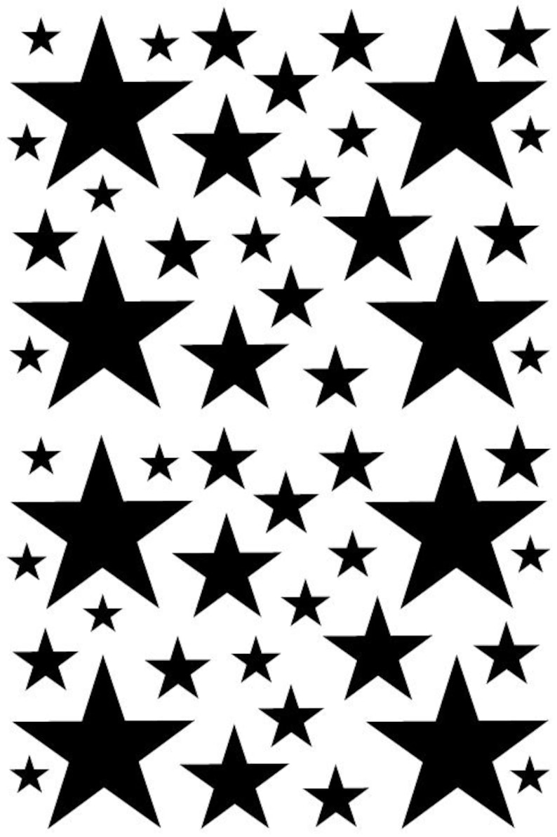 Black Star Shaped Vinyl Decals Great for Teen Kids Baby - Etsy