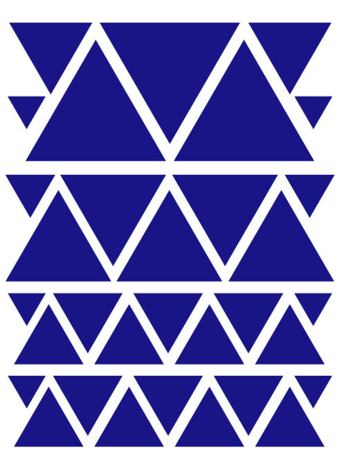 Royal Blue Triangle Wall Decals & Wall Stickers - Etsy