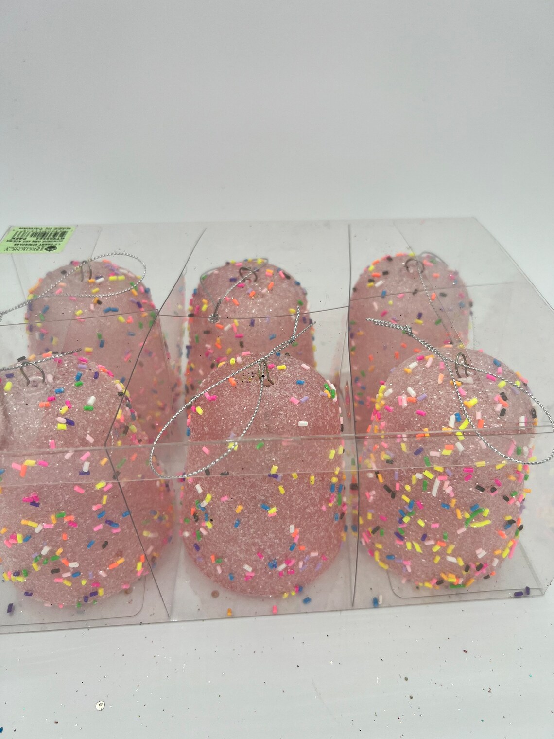 Pastel Pink Candy Sprinkles Gumdrop Ornaments Set Christmas - Etsy