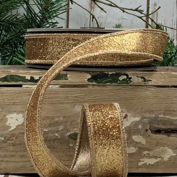 Ribbon Metallic Gold - Etsy