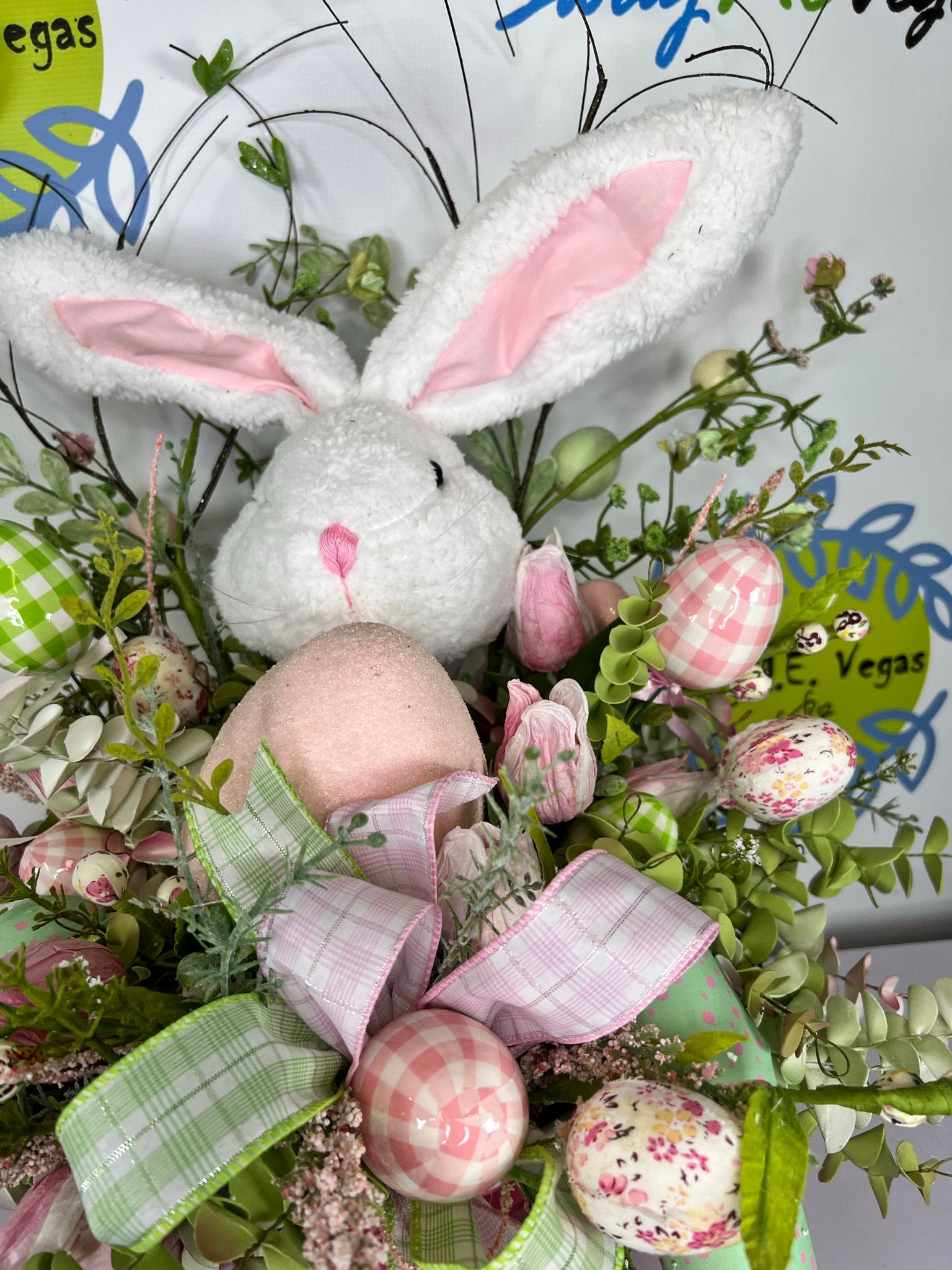 Easter Bunny Centerpiece Rabbit Floral Arrangement - Etsy