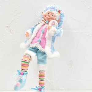 Posable Whimsical Candy Themed Elf Christmas Figure Elf - Etsy