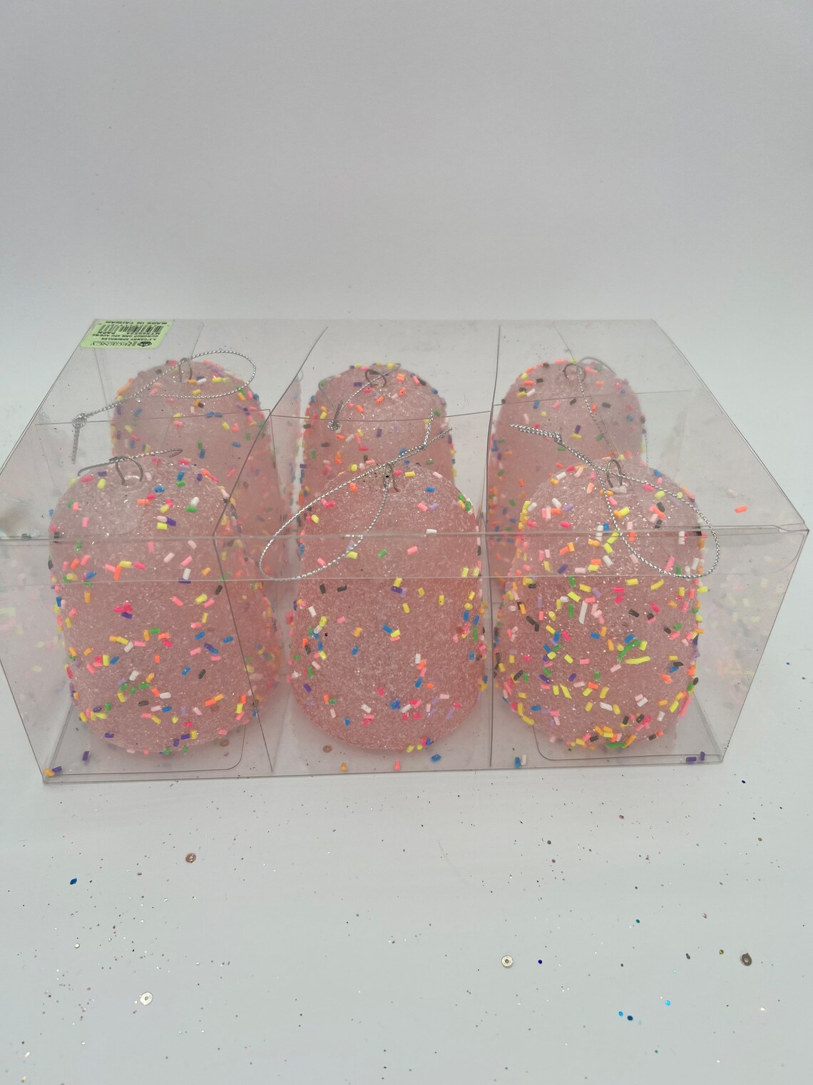 Pastel Pink Candy Sprinkles Gumdrop Ornaments Set Christmas - Etsy