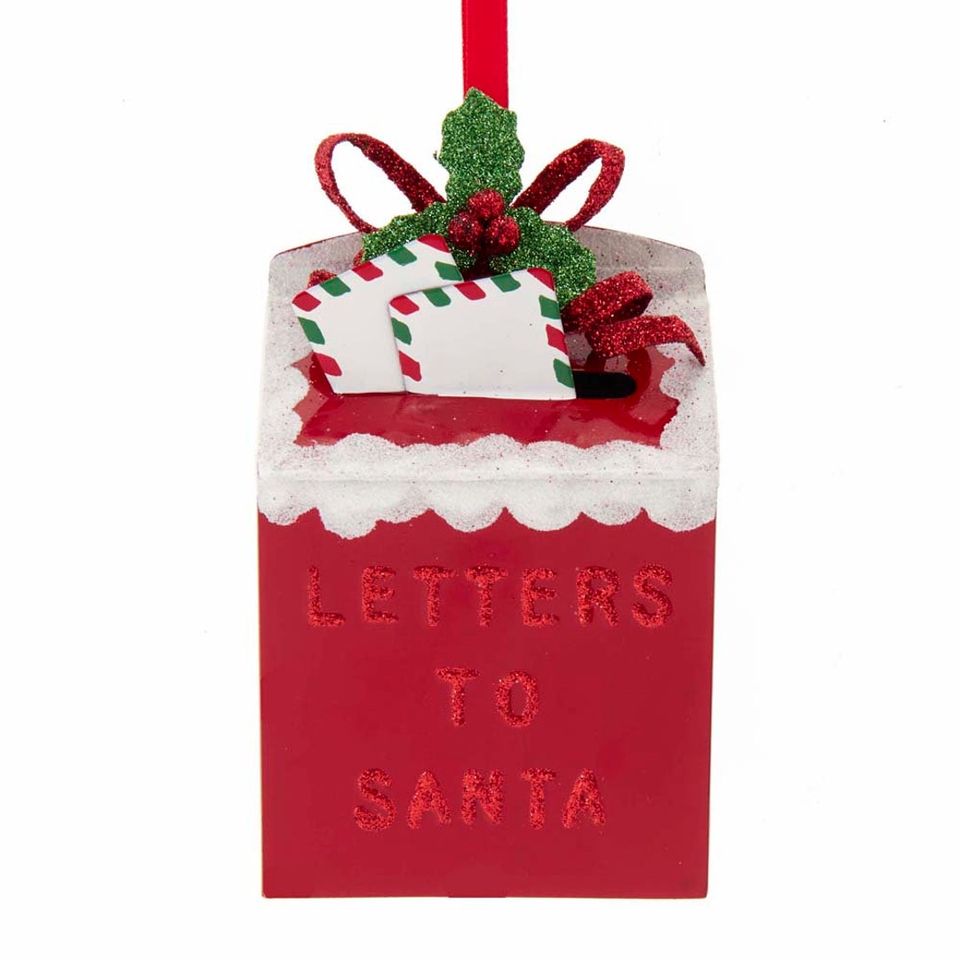 Letters To Santa Mailbox Ornament Christmas Tree Decor Craft Supply