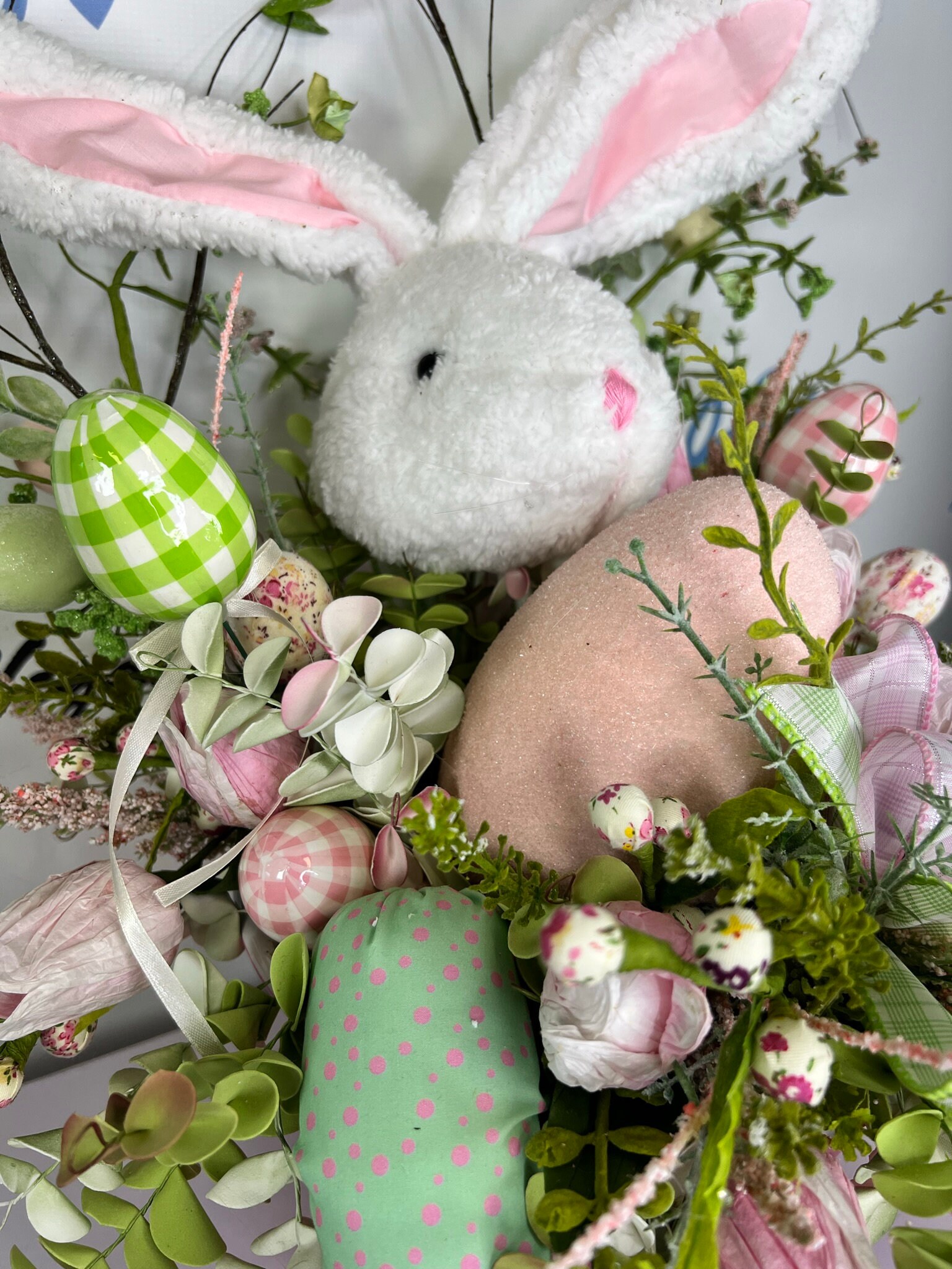 Easter Bunny Centerpiece Rabbit Floral Arrangement - Etsy