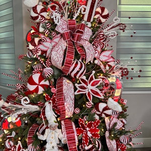 Candy Cane Christmas Tree Bundle Kit | Red & White Peppermint Holiday ...