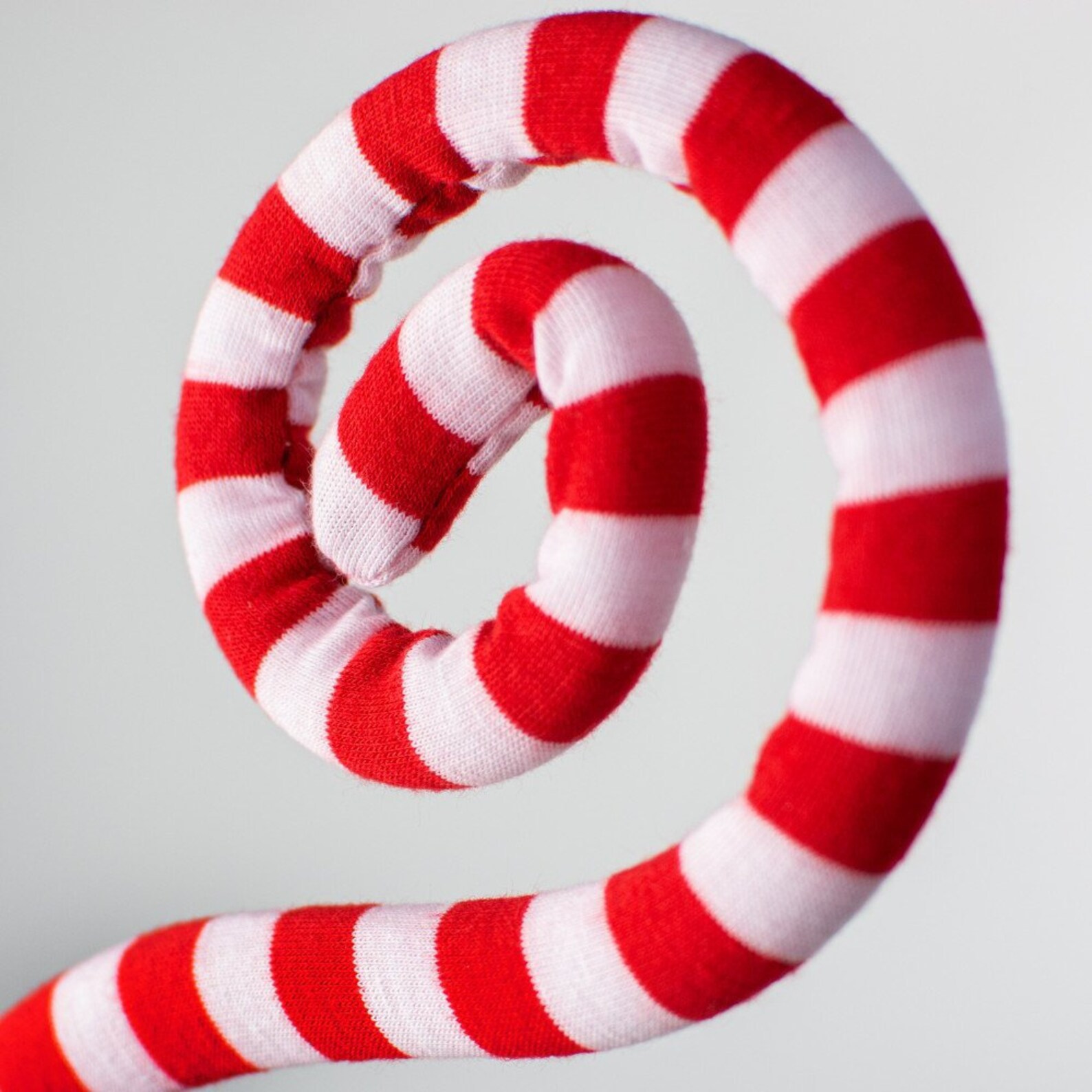 Red White Peppermint Spiral Curly Spray Pick Craft Supply | Etsy