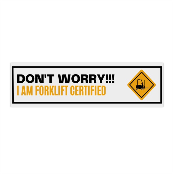 Funny Forklift Stickers - Etsy