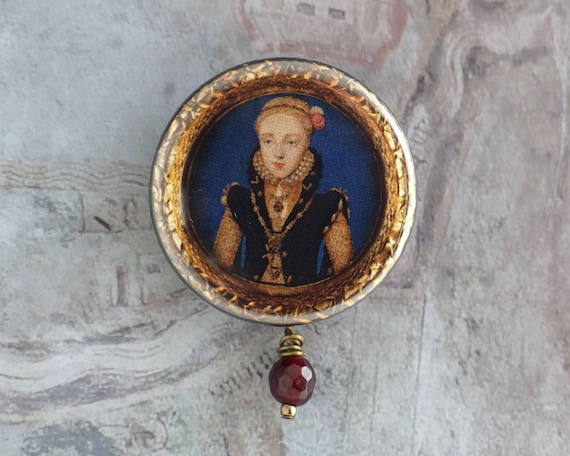 Young Queen Elizabeth I Portrait Miniature Renaissance - Etsy