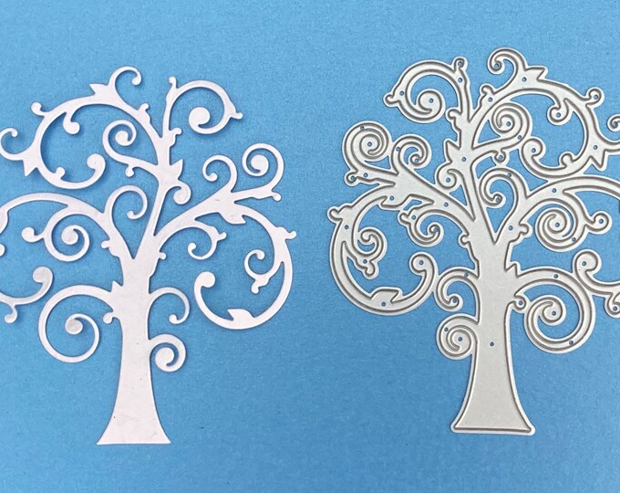 NEW Curly Tree Craft Cutting Die Card-making, Scrapbooking Etc. - Etsy