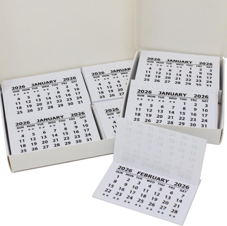 2026 Calendar Tabs - DIY Craft Supplies (set of 25) - Etsy