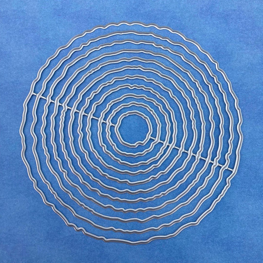 NEW Craft-house 'circle Deckle /torn Edge' 11pcs Essential Nesting Dies ...