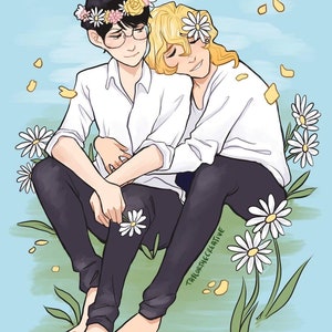 Doukyusei / Classmates Kusakabe and Sajou - Print - Etsy UK