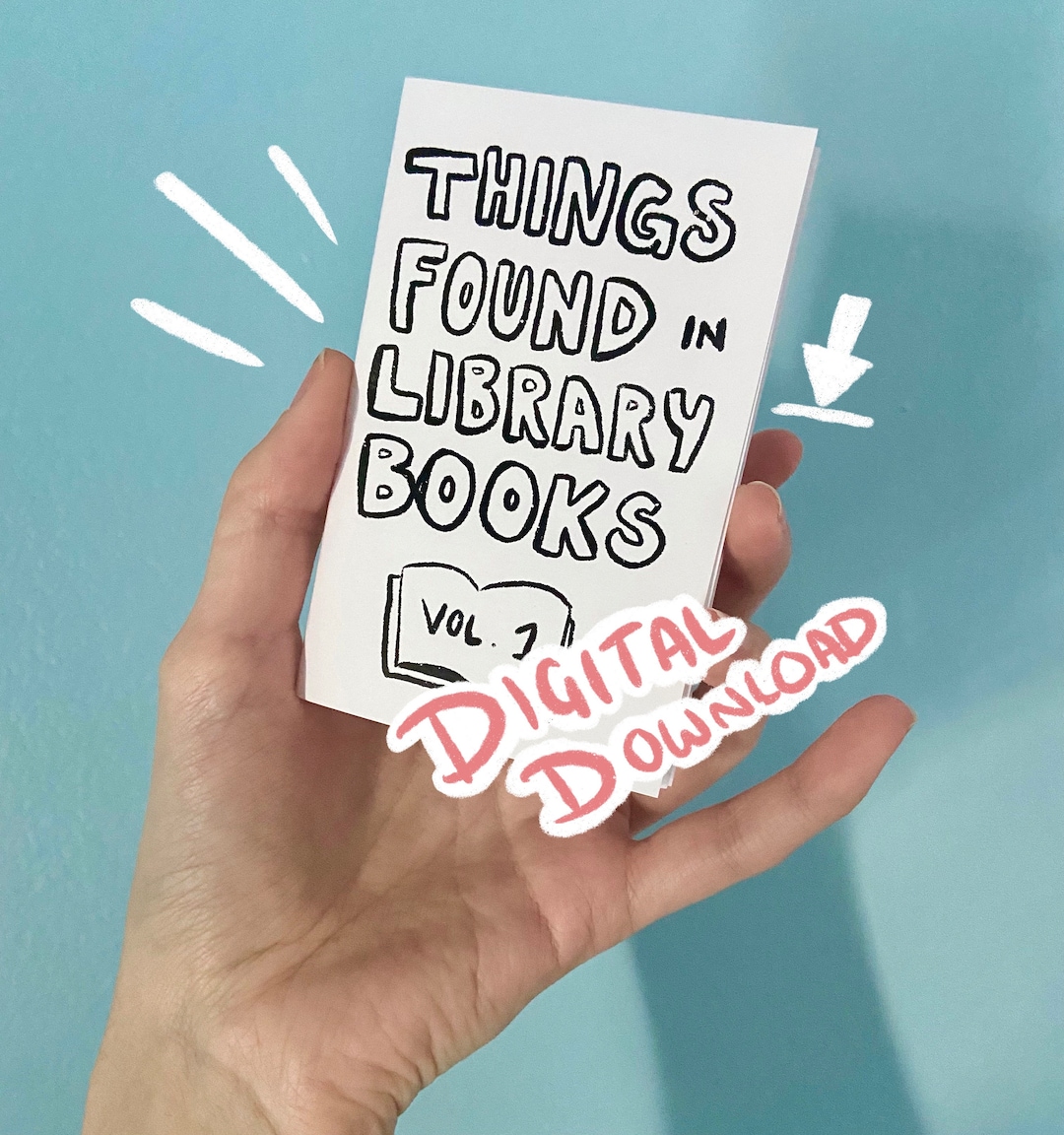 DIGITAL DOWNLOAD Vol 1 & 2: Things Found in Library Books Mini Zine - Etsy