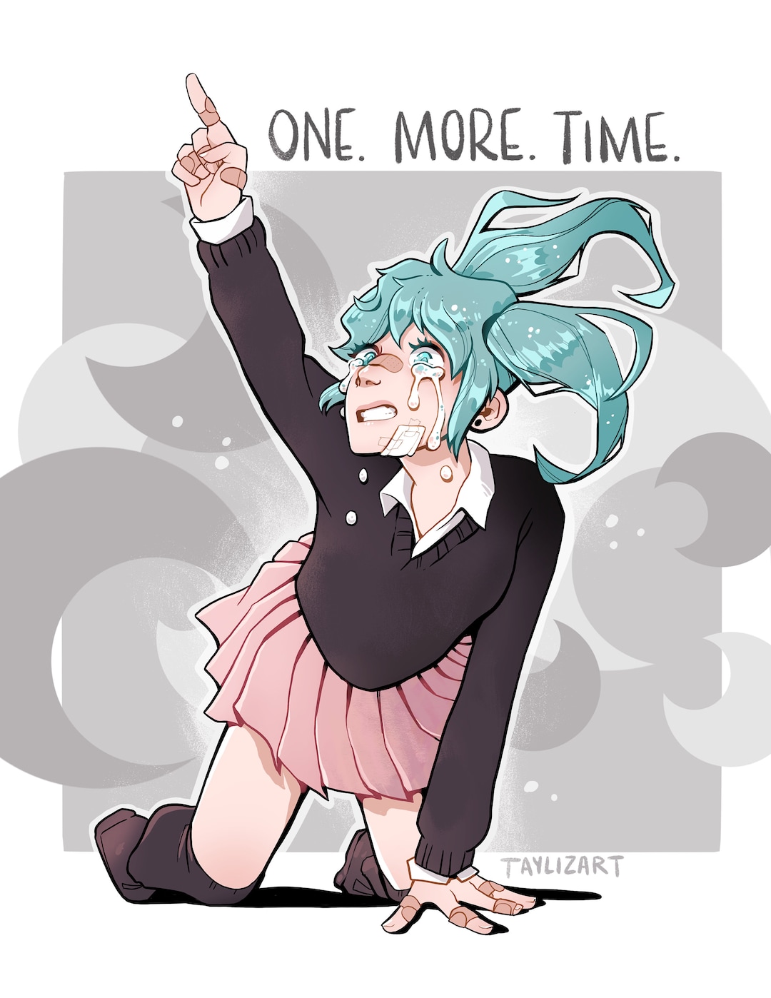 Hatsune Miku Rolling Girl - Print - Etsy