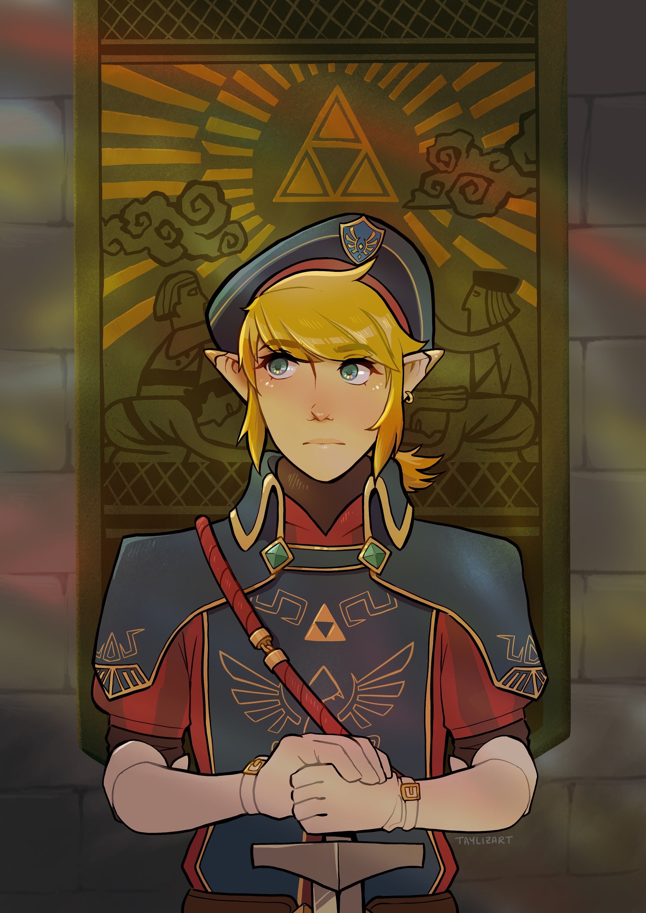 Legend of Zelda Royal Guard Link Print - Etsy