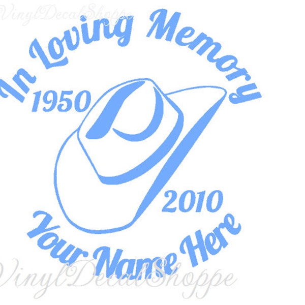 Window Decal in Loving Memory - Etsy