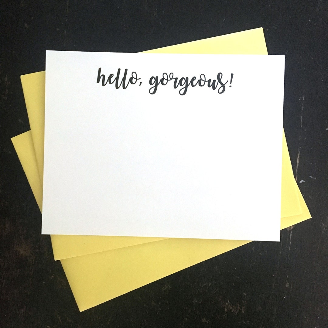 A/W 2025 Yoohoo. Collection — Hello Gorgeous Note Cards, Set of 10 - Etsy