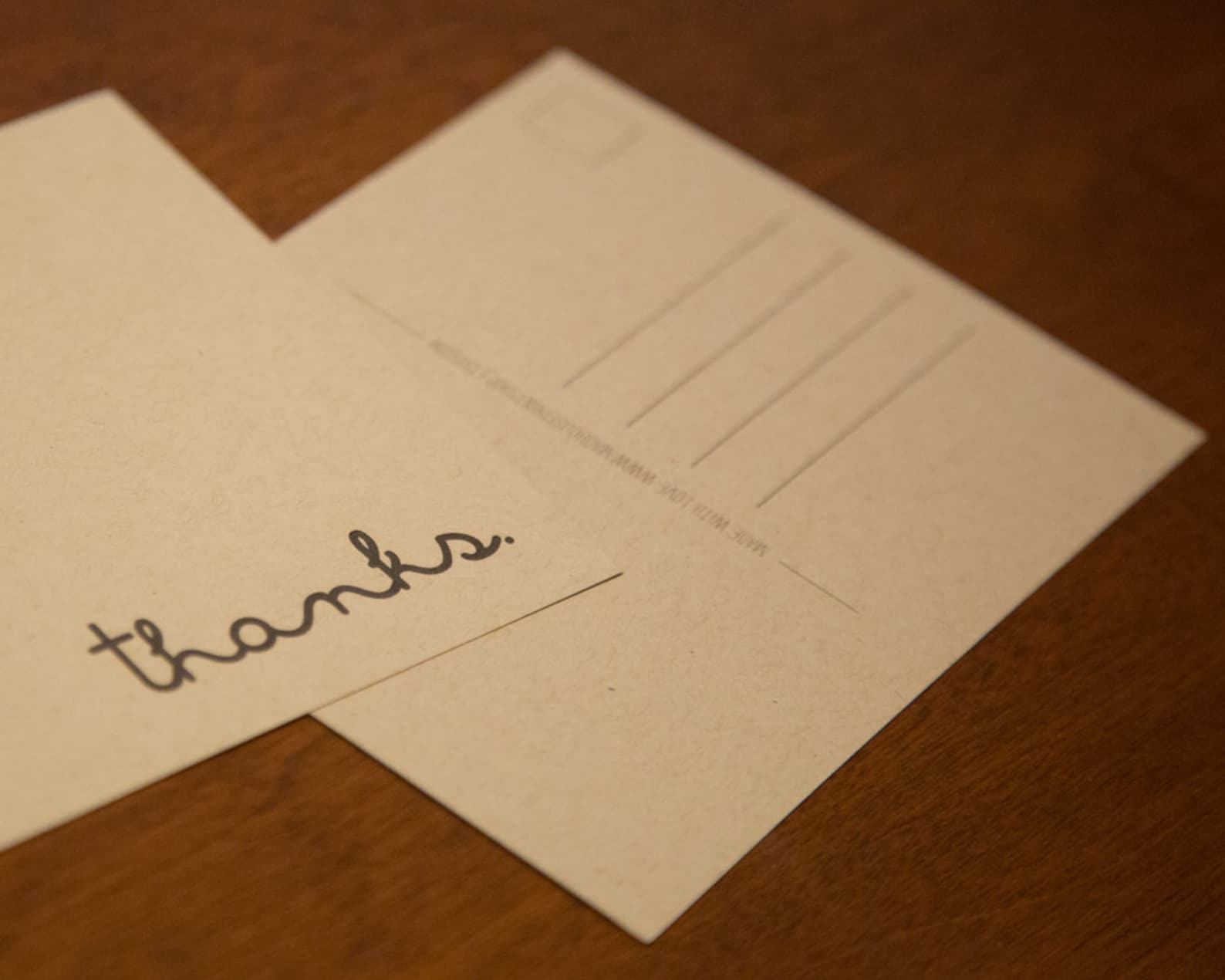 Thanks. Collection — Thank You Post Cards, Set of 12 - Etsy