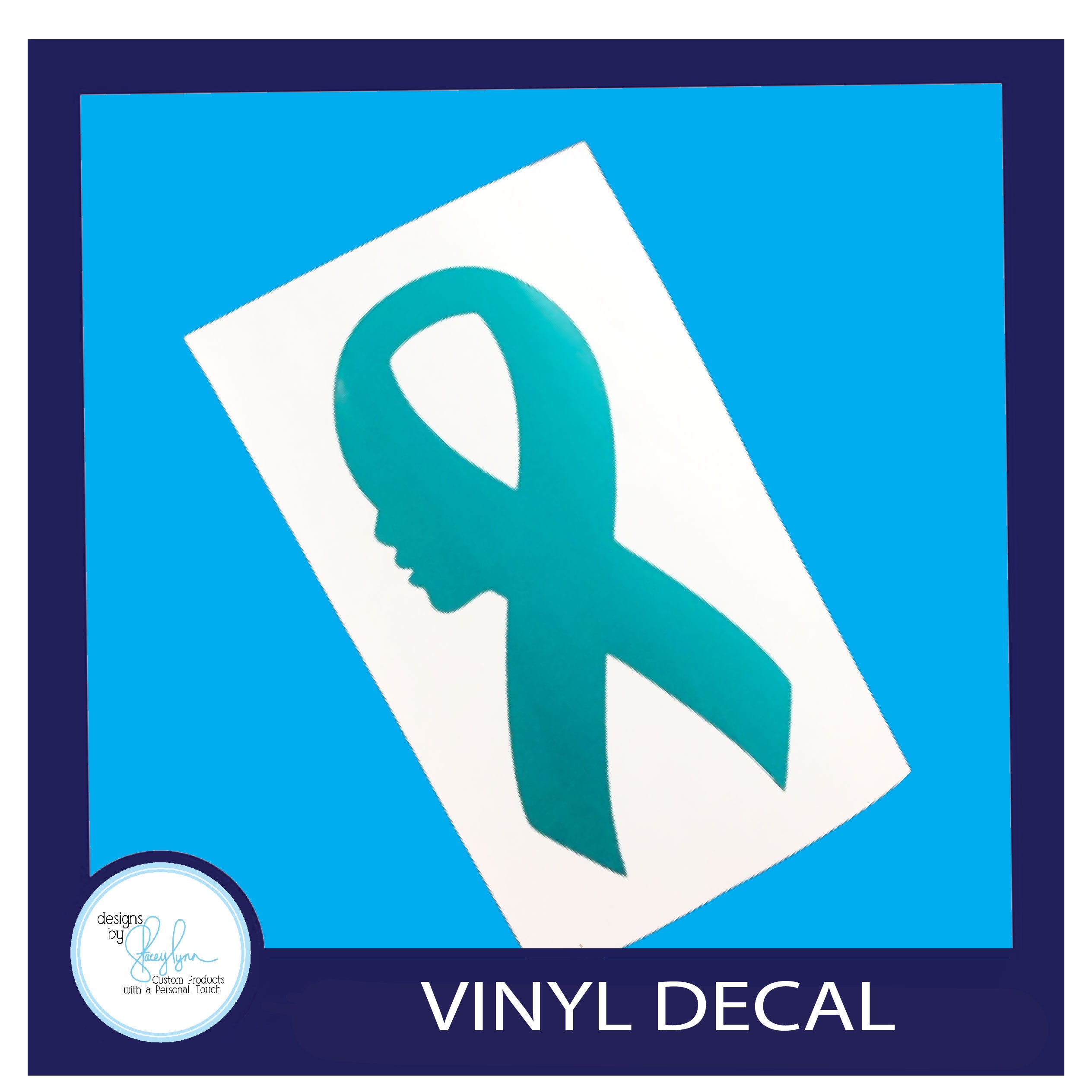 Facial Pain Trigeminal Neuralgia TMJ Awareness Ribbon Decal | Etsy