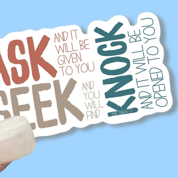 Ask Seek Knock - Etsy