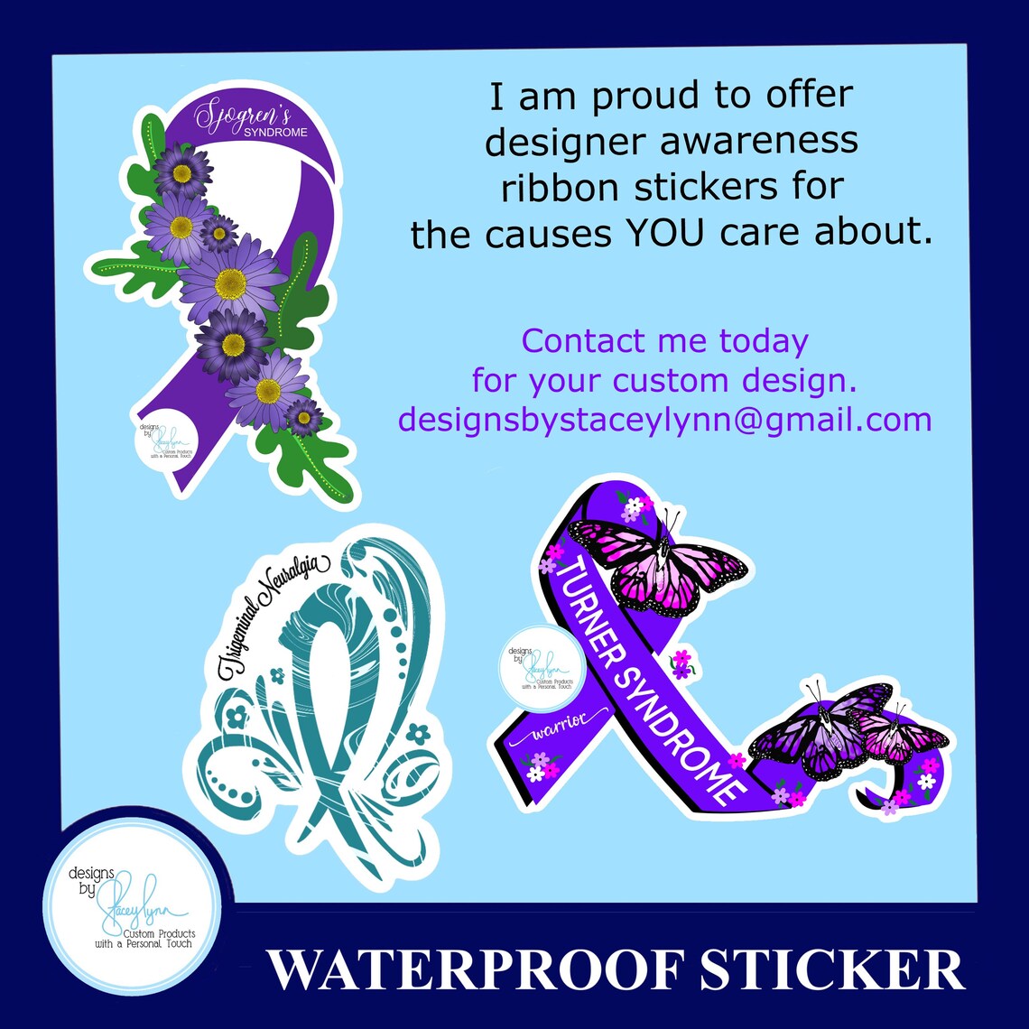 Pulmonary Fibrosis Awareness Ribbon Vinyl Waterproof Sticker - Etsy