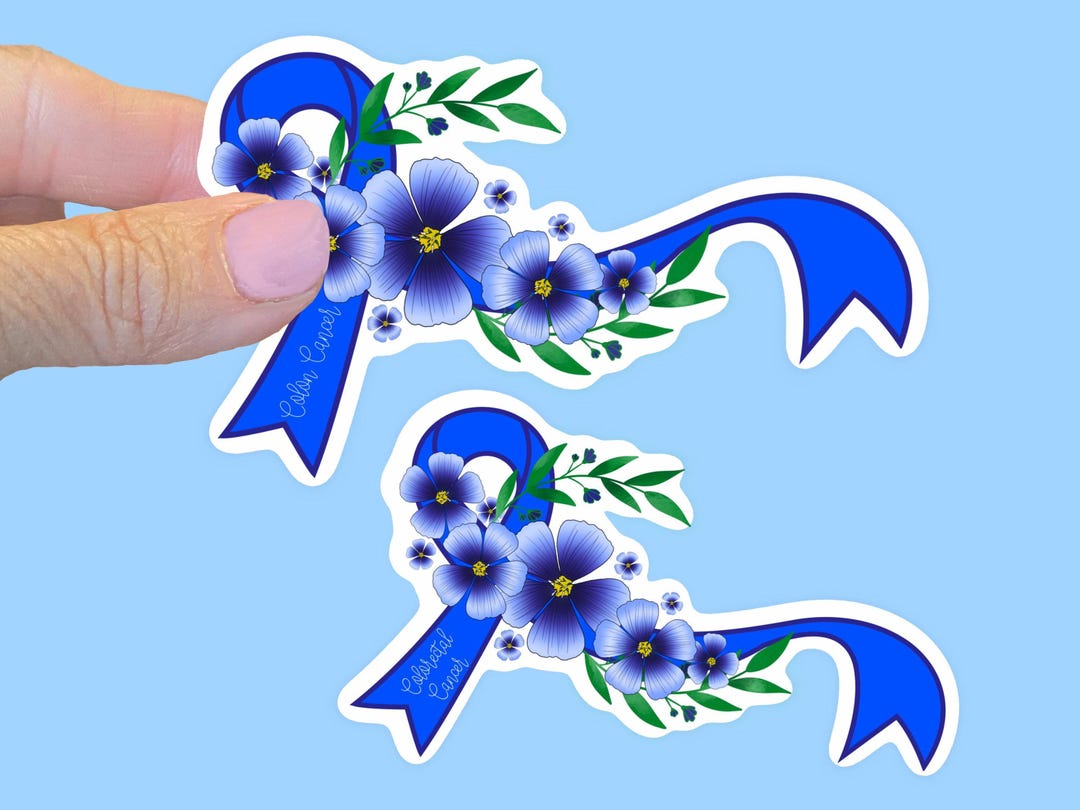 Colorectal or Colon Cancer Waterproof Awareness Sticker - Durable Vinyl ...