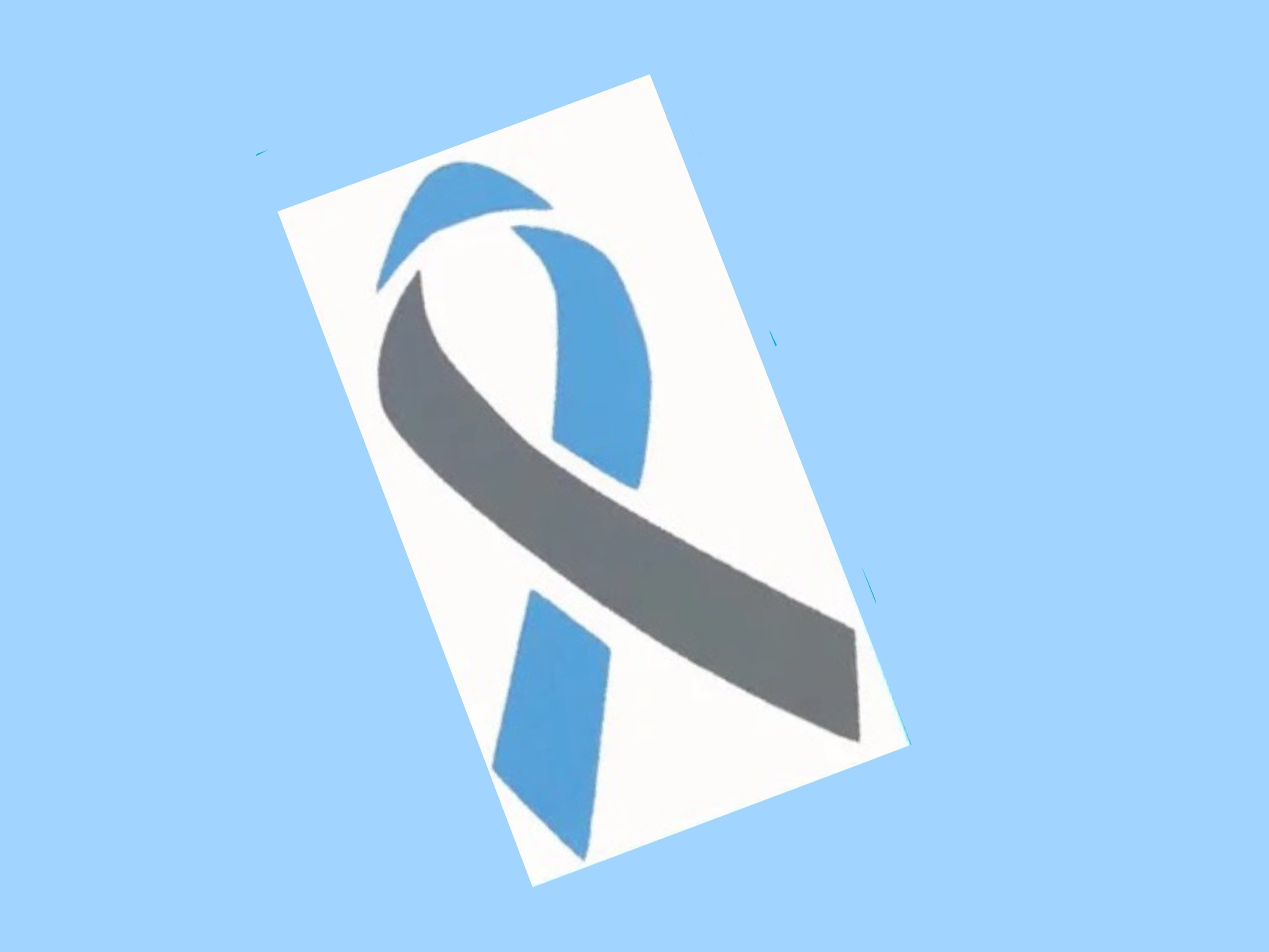 Blue Diabetes Ribbon