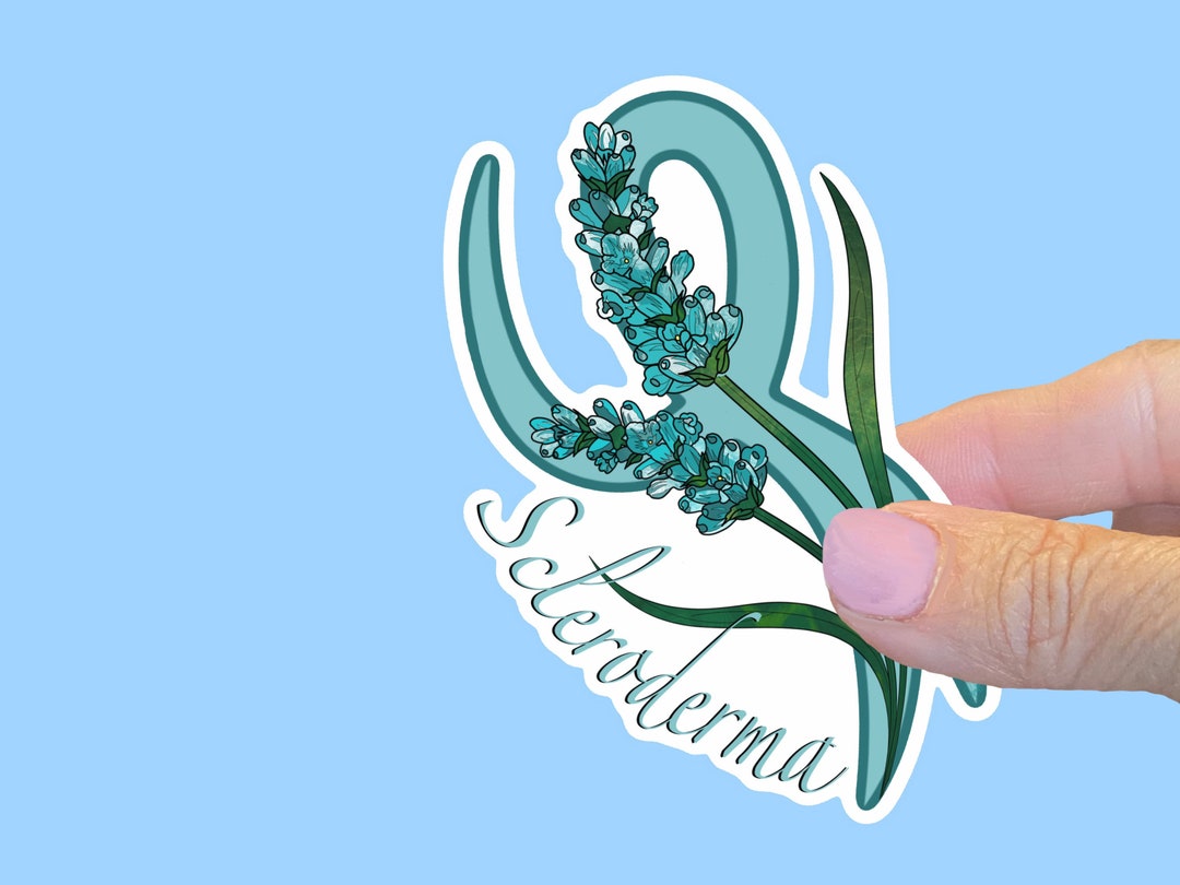 Scleroderma Awareness Vinyl Waterproof Sticker, Original Design - Etsy
