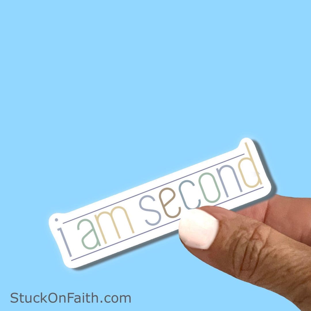 I Am Second -christian Vinyl Stickers for Water Bottles, Journals, Cars ...