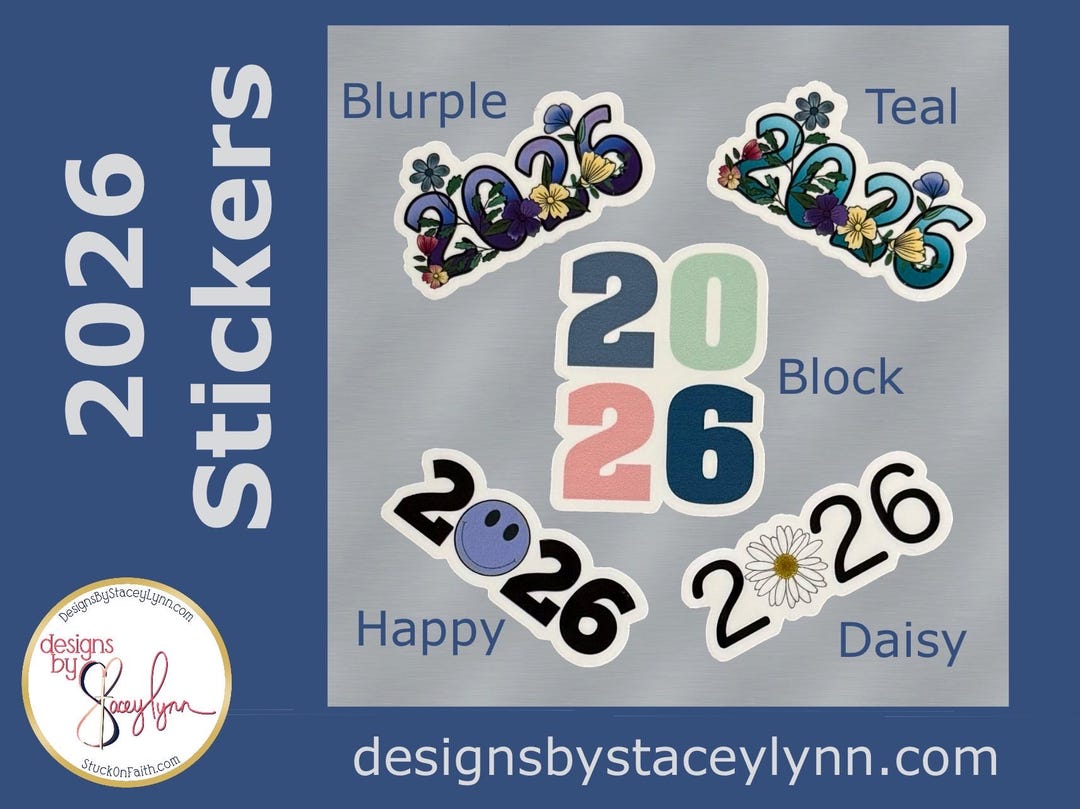 2026 Stickers, Choice of Design - Waterproof Vinyl Decal, Laptop ...