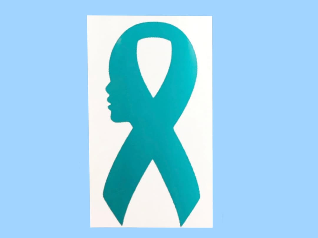 Facial Pain, Trigeminal Neuralgia, TMJ Awareness Ribbon Decal, Facial ...