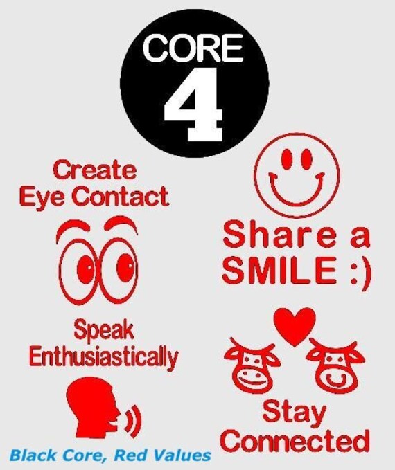 CFA Core 4 Vinyl lettering for kitchen door or other back | Etsy