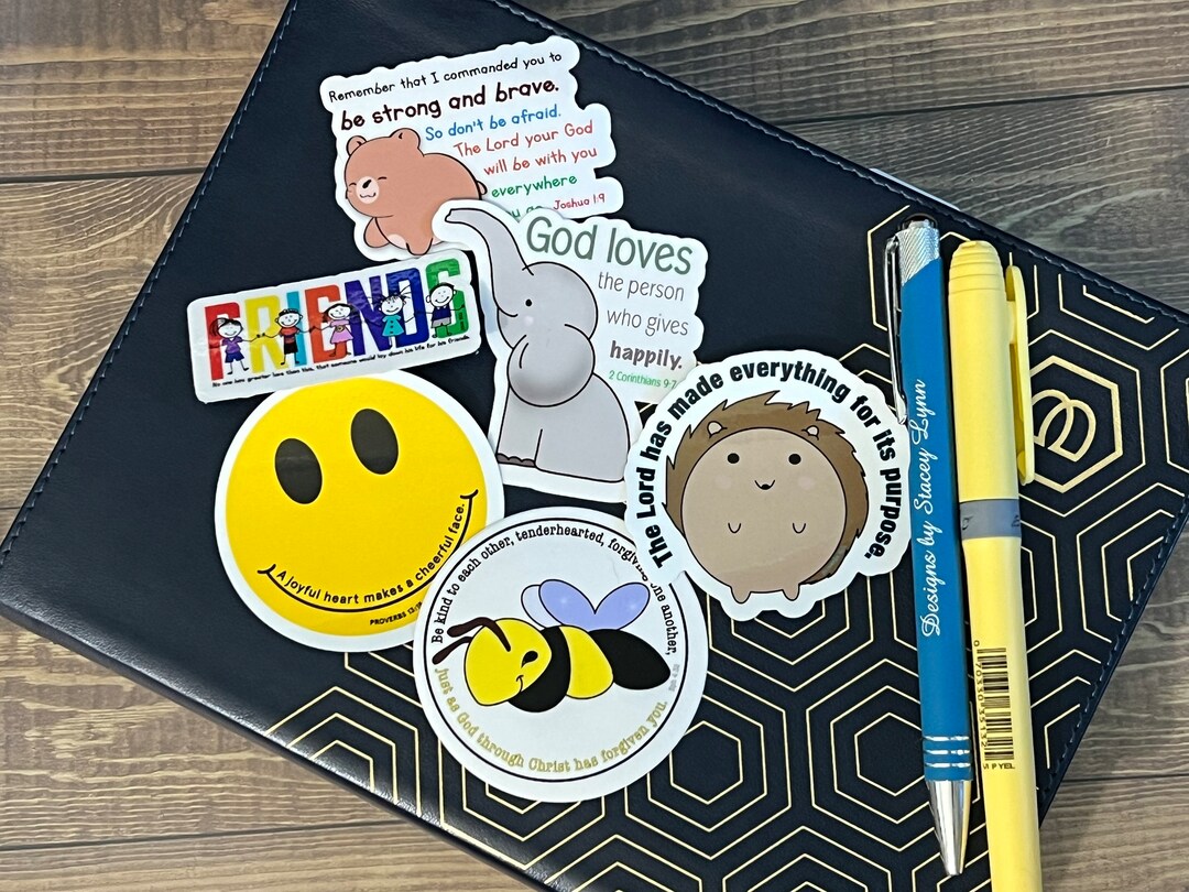 Christian Sticker Pack for Kids , Six Faith Stickers, Planner Stickers ...