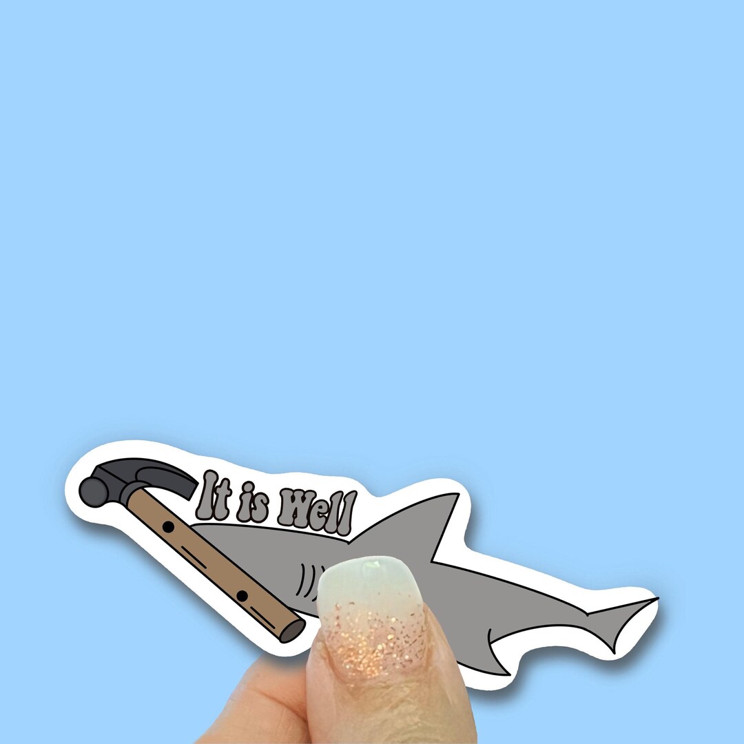 It is Well - Hammer Head Shark Christian Vinyl Stickers for Water ...