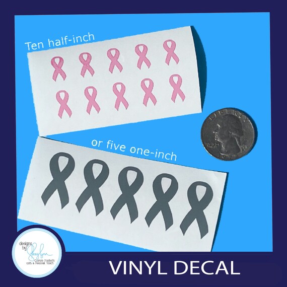 Tiny Awareness Decals Choose color and set of 5 or 10 | Etsy