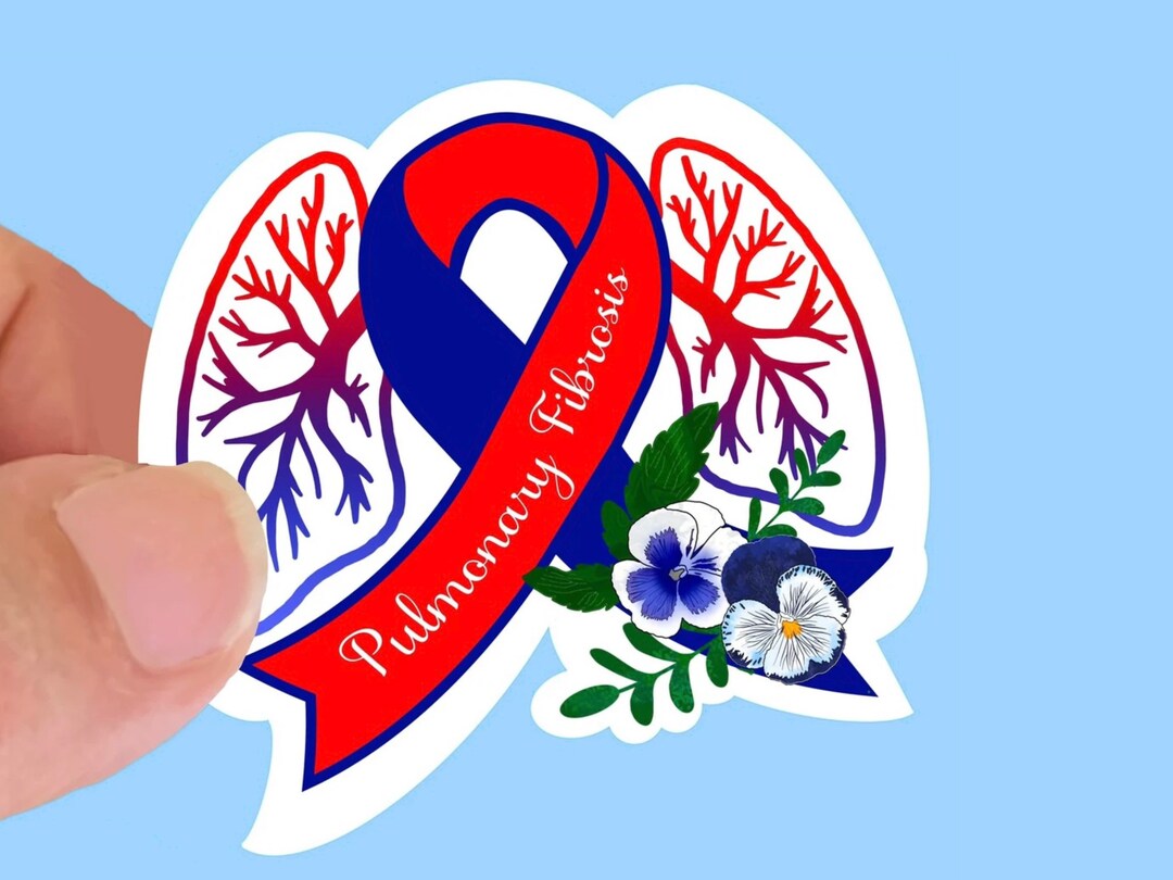 Pulmonary Fibrosis Awareness Ribbon Vinyl Waterproof Sticker - Etsy