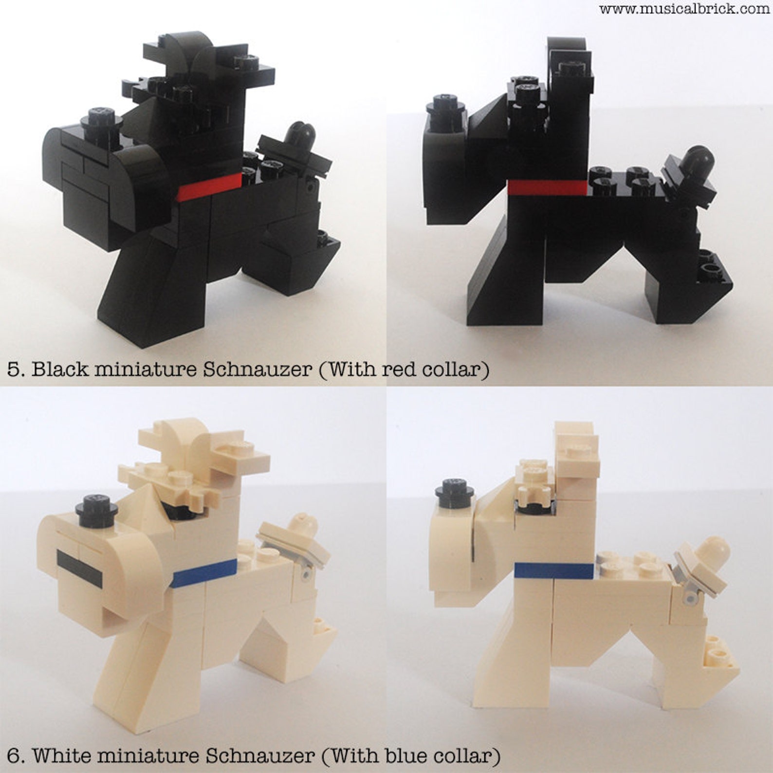 Customisable Lego Miniature Schnauzer - Etsy
