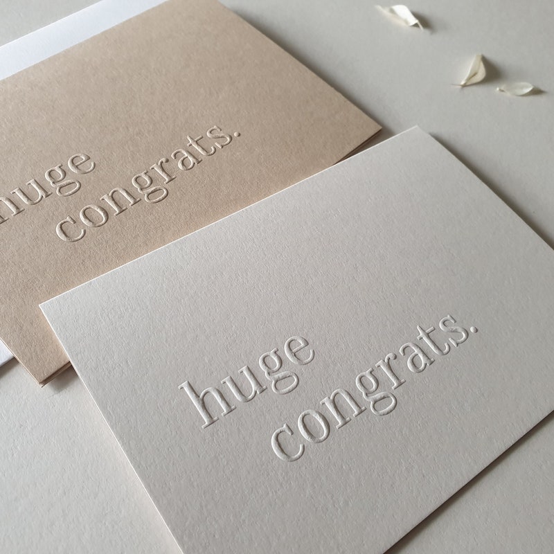 Embossed Greeting Cards - Etsy